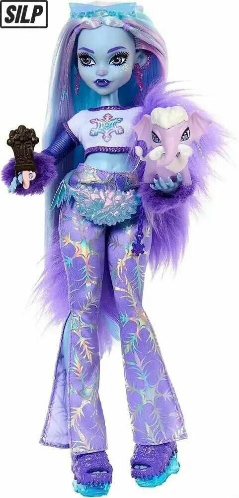 Кукла HNF64 Monster High Abbey Bominable with Tundra pet - Кукла Монстер Хай Эбби Боминейбл с питомцем
