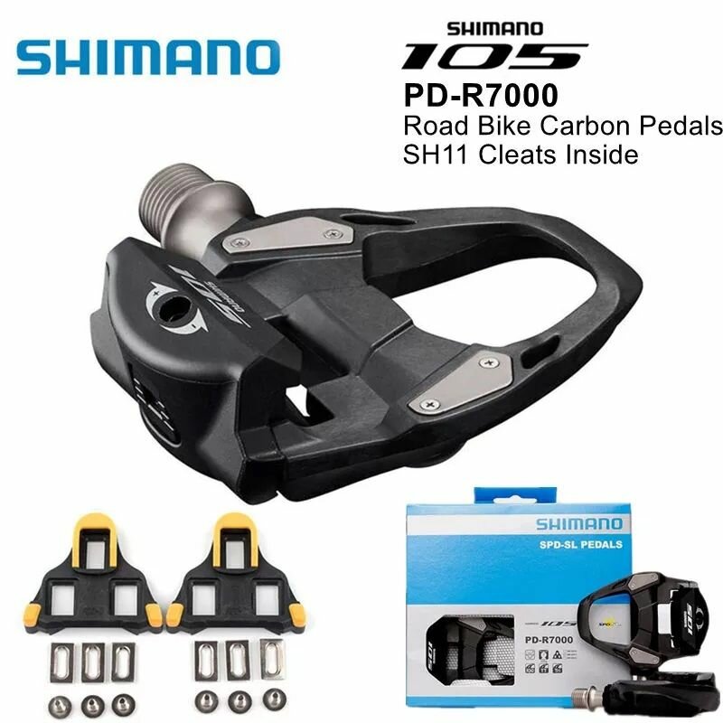 Педаль Для Шоссейного Велосипеда SHIMANO 105 PD R7000 С Шипами SH11 Аксессуары Для Велосипеда