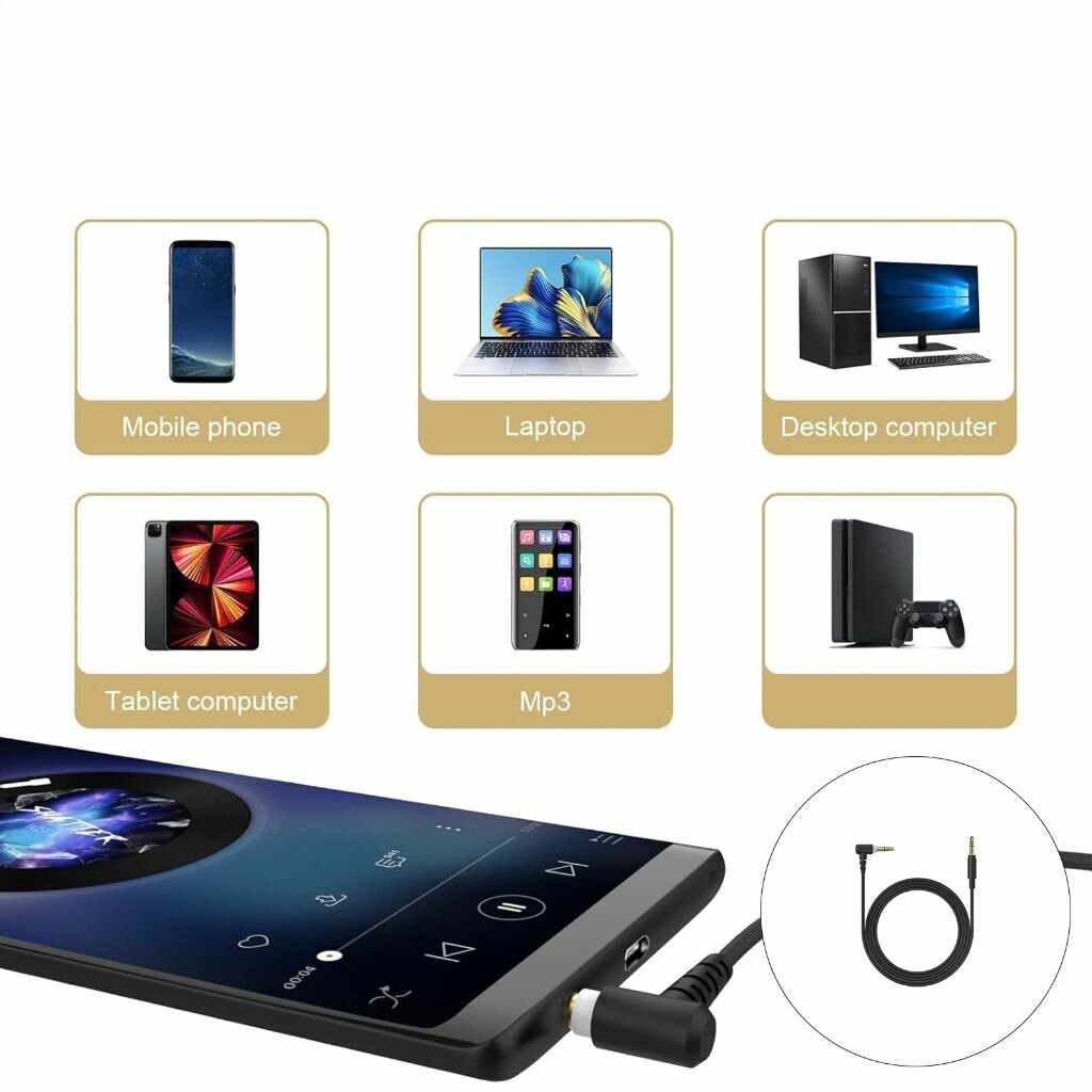 Подходит для кабеля наушников Sony аудиокабель 3,5 мм