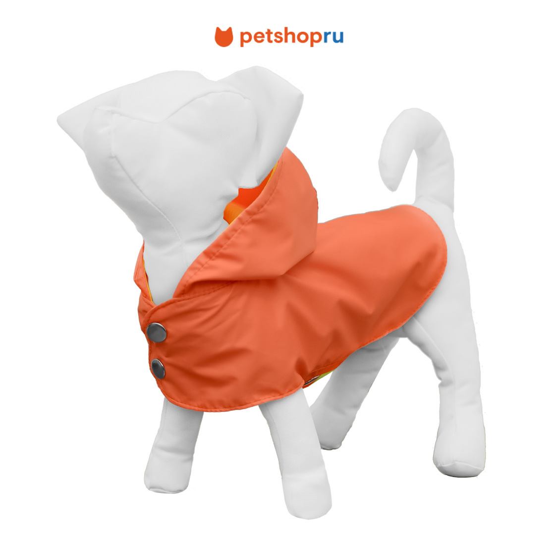 Yami-Yami одежда Дождевик-плащ для собак, персиковый, размер XS