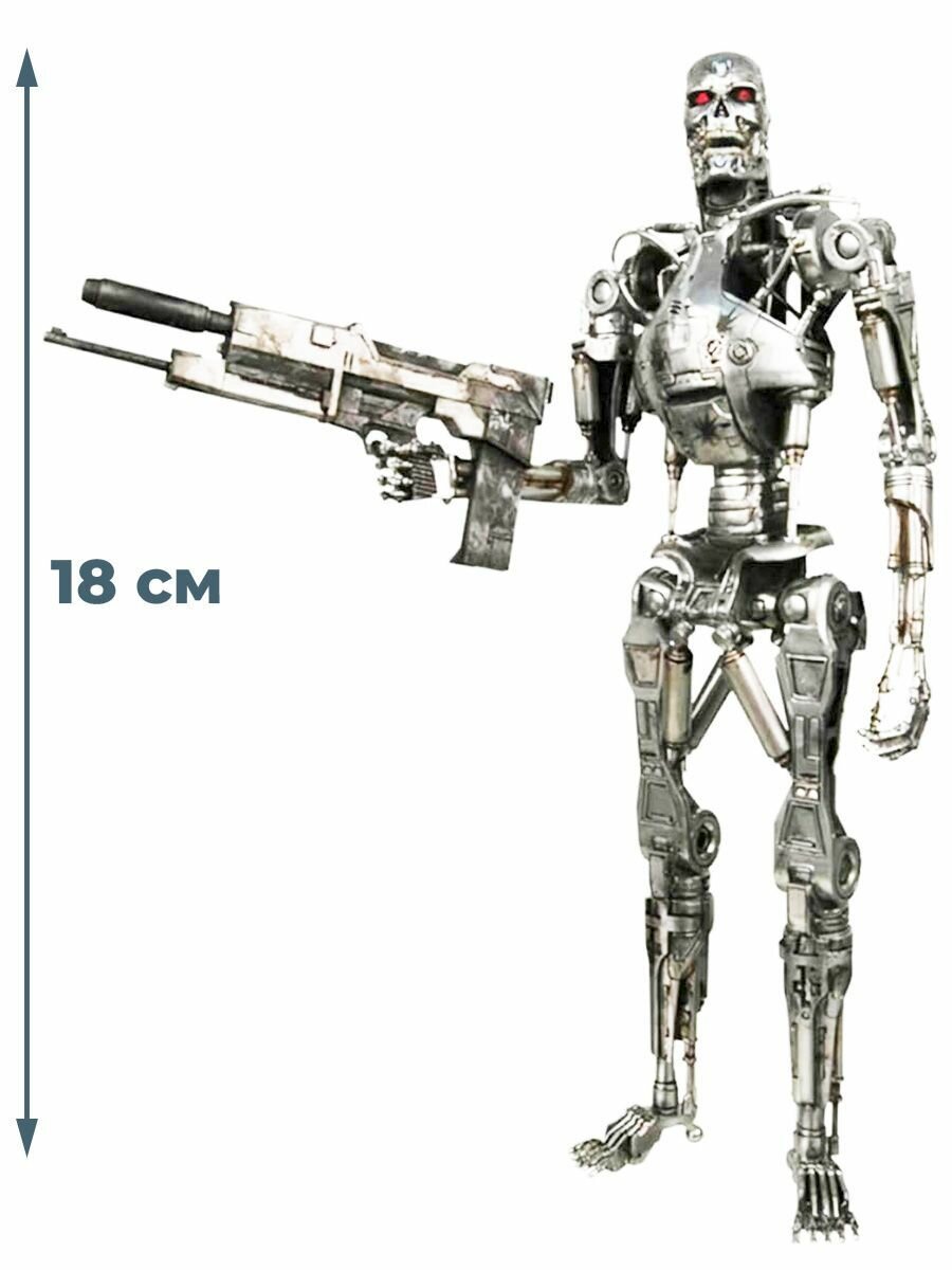 Фигурка Терминатор Эндоскелет T-800 Terminator (подвижная, аксессуары, 18 см)