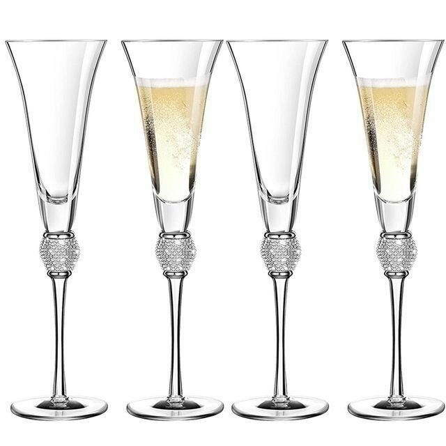Стеклянная чашка с бриллиант, фужер для вина, коктейлей, шампанского
