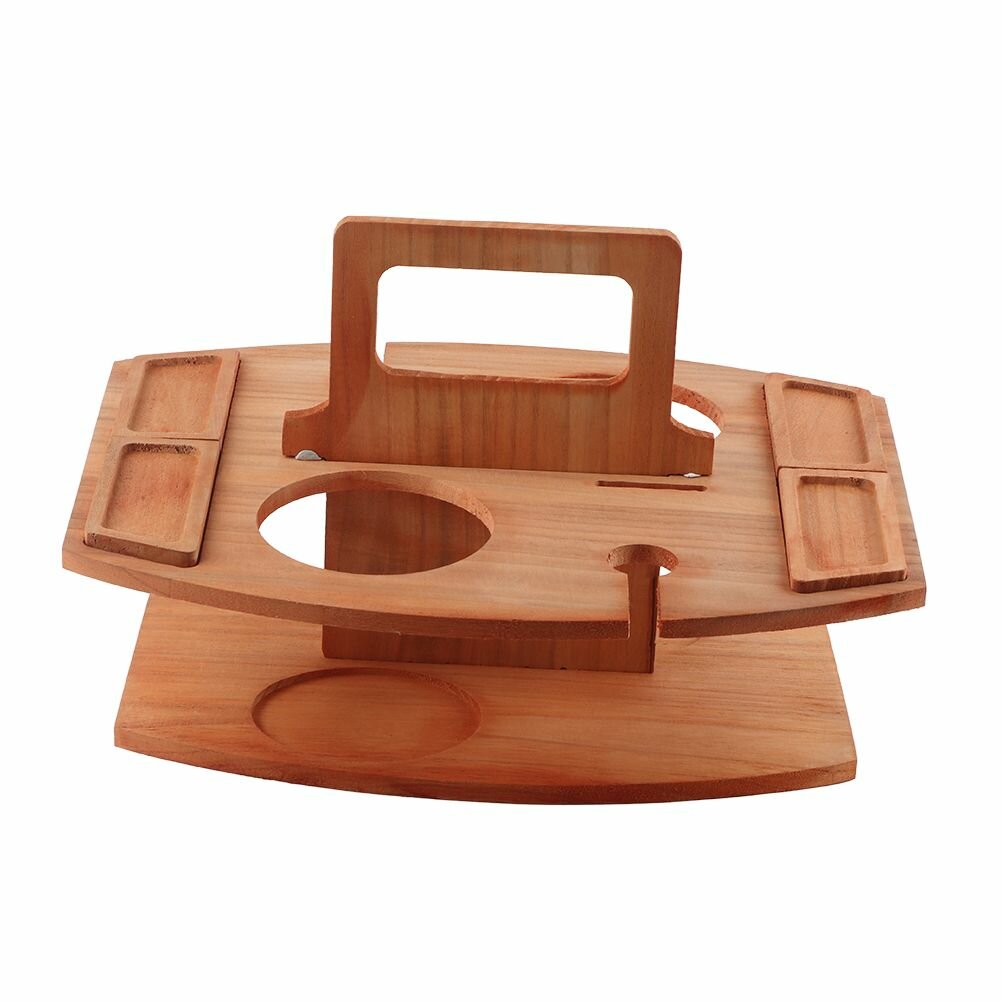 Переносная деревянная доска для сыра и поднос для фруктов, винная тарелка для орехов и фруктов, встроенная деревянная тарелка для изысканного вина и сыра