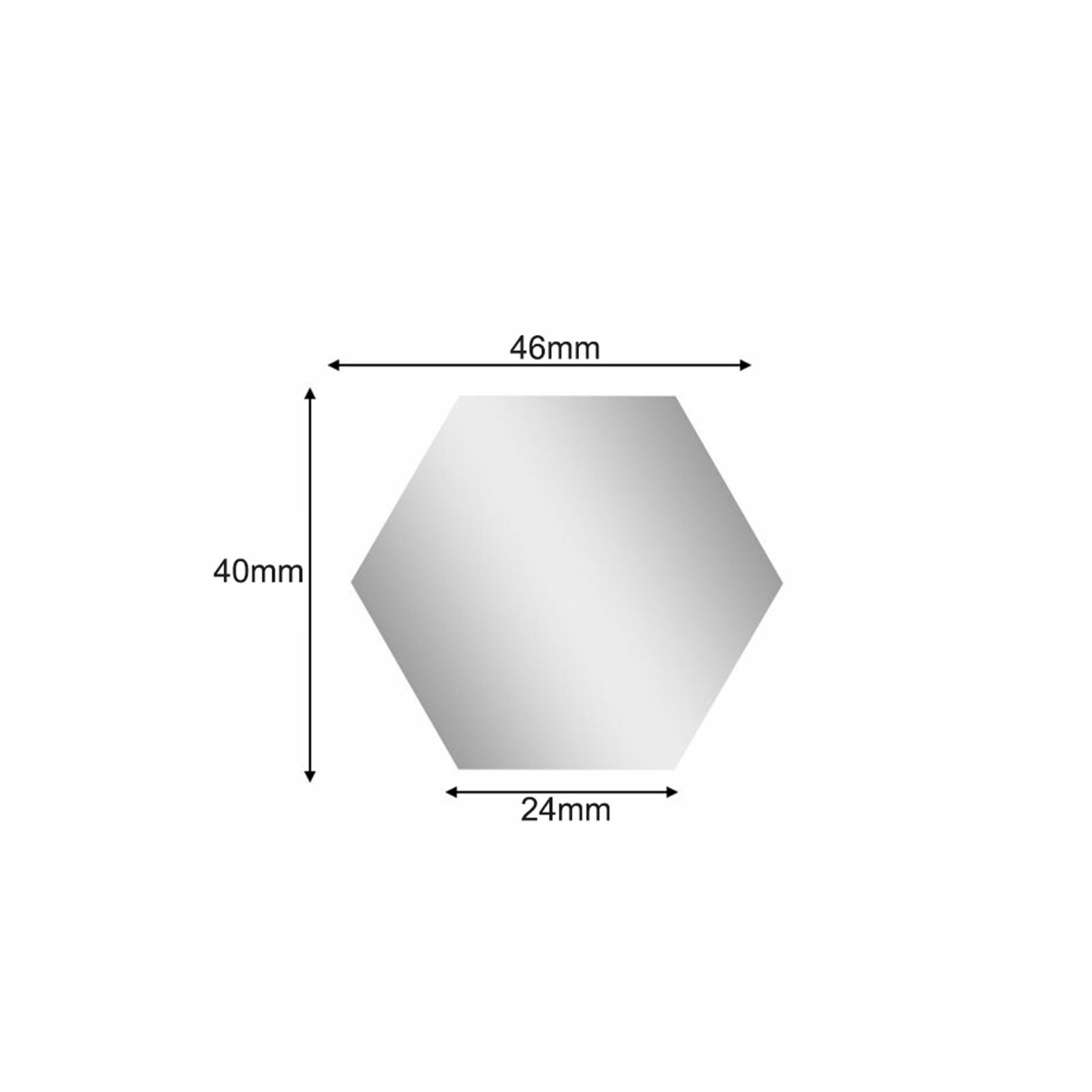 Стильные акриловые зеркальные наклейки для декора стен в гостиной, спальне и других комнатах, шестиугольная форма, набор для создания современного интерьера