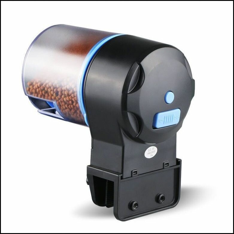Кормушка для рыб Fish Feeder Y-800, для аквариумных, двойная, черная