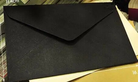 Конверты деловые крафтовые FGHGF черные и белые 10 шт Triangle-Black