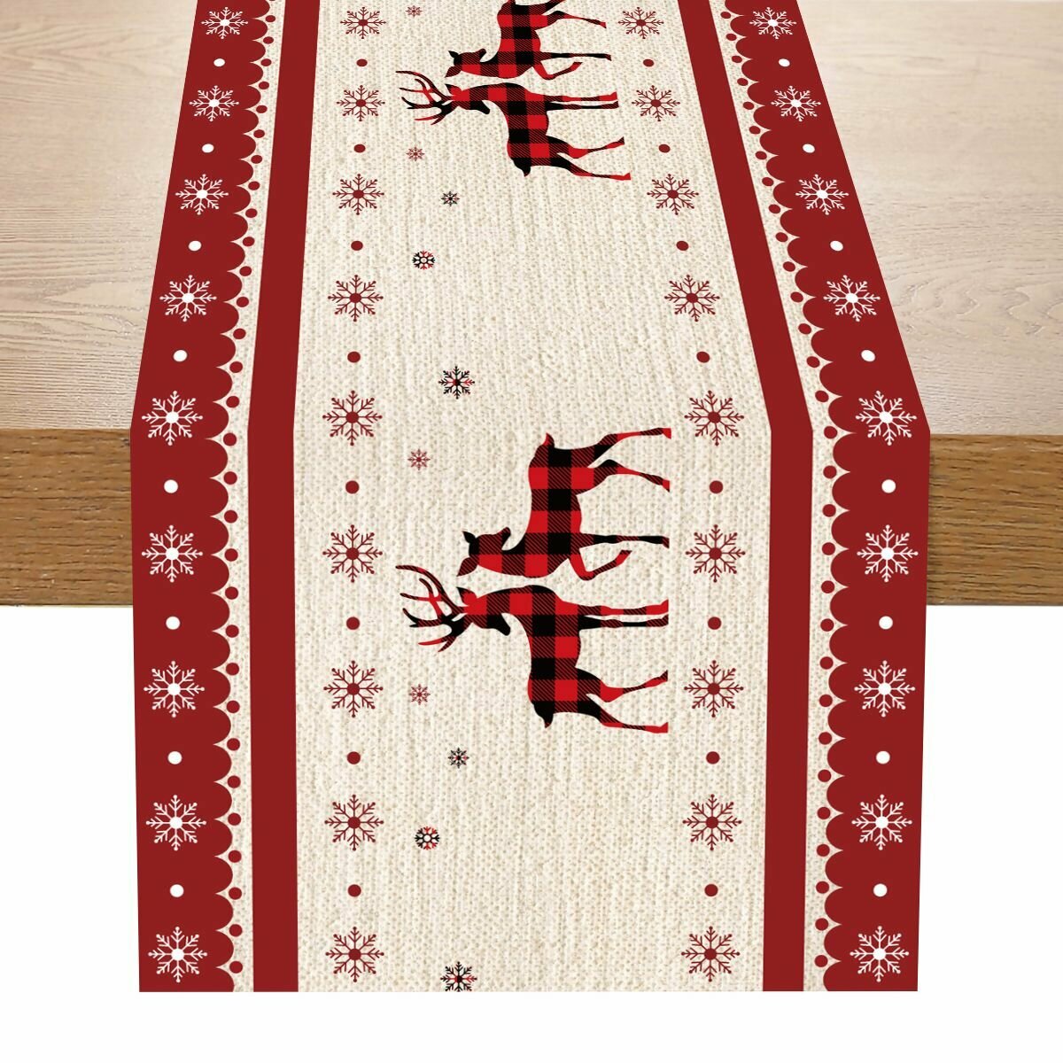 Стильная праздничная дорожка для стола из пластика, идеальный декор для рождественского ужина и семейных торжеств