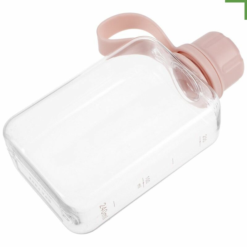 Пластиковая бутылка для спиртных напитков, портативный котел, плоский, для улицы, 13.70X9.50X4.00CM, фитнес, для детей