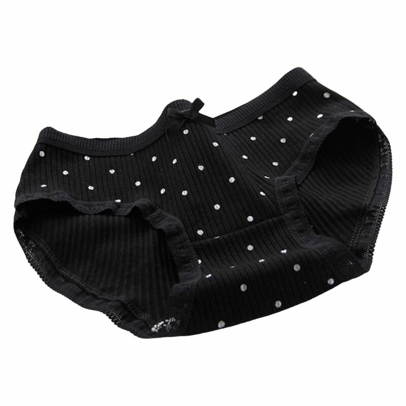 Трусики в стиле Royal Sister с леопардовым принтом-Черный горошек-M