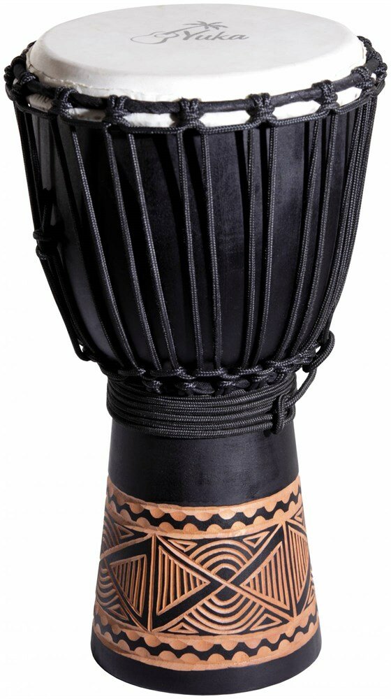 YUKA DJWN08-16BK3 - Джембе с веревочной настройкой