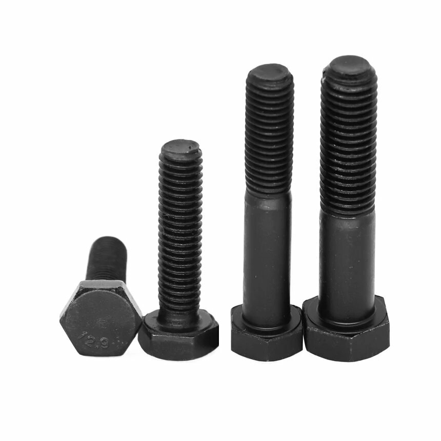 Болты M12 1,25/1,5/1,75 мм, углеродистая сталь, класс 12.9 Full Thread, 6Pieces M12x1.75x25