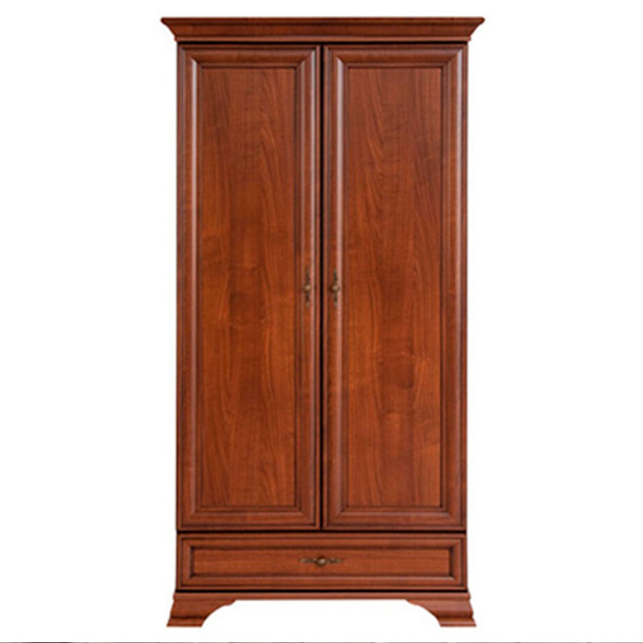 Шкаф двустворчатый БРВ-Мебель Кентаки SZF2D1S каштан ш. 100 см, в. 198 см, гл. 61 см