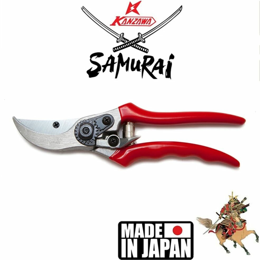 SAMURAI, Япония. Секатор садовый KS-4 с хромированными лезвиями=v=