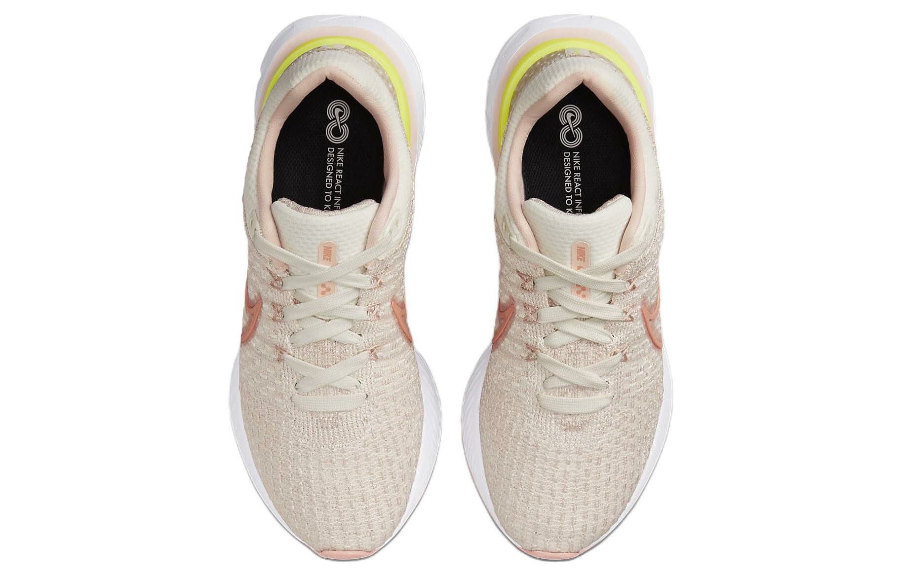 Кеды NIKE React Infinity Run, размер 35.5 EU, розовый — фото 1