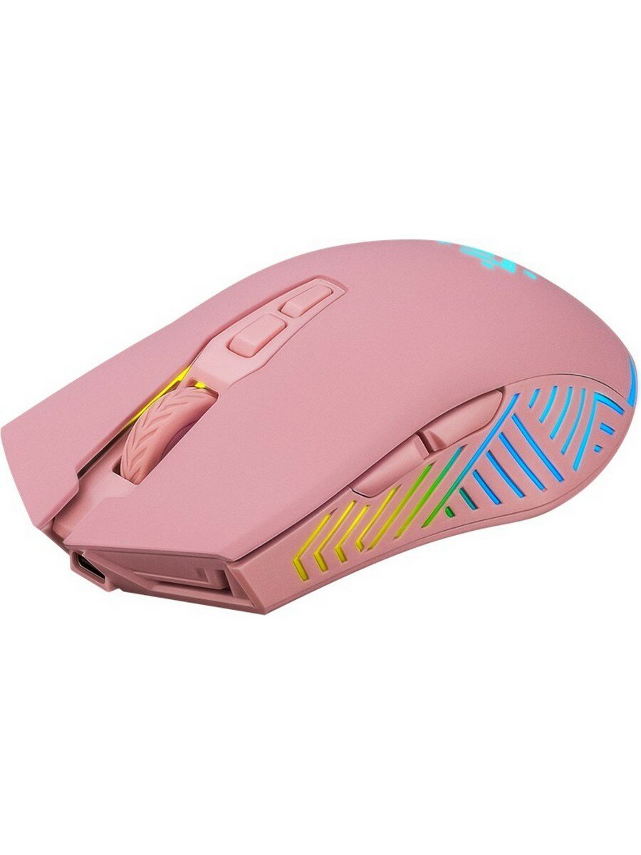 Мышь беспроводная DEFENDER Pandora GM-502 pink (USB, 3200dpi, 7but) (52501)