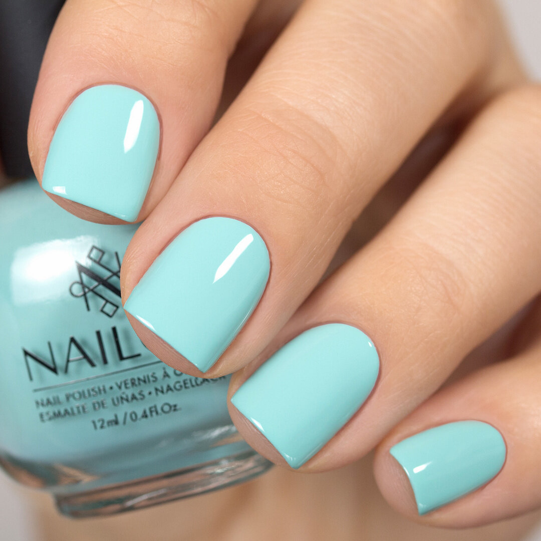 Nailor Лак для ногтей Руссо, 12 мл, глянцевый эффект, голубой цвет