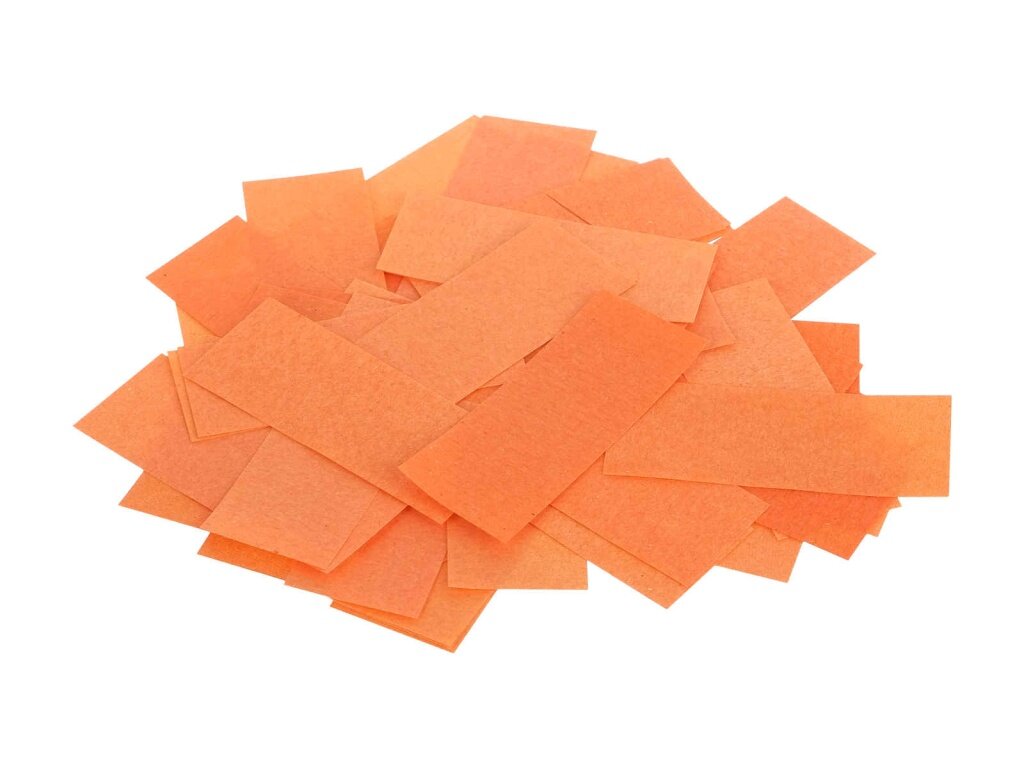 OPCO Бумажное конфетти 20х50мм, оранжевый, упаковка 1 кг, Foix