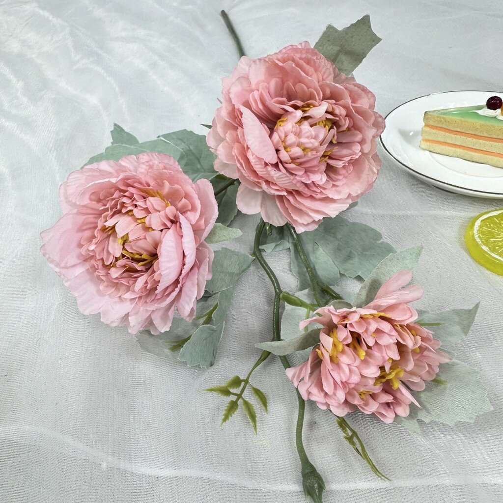 Silk paeonia suffruticosa свадебное украшение цветок с элегантным дизайном для фотографов и сцен празднования bean red