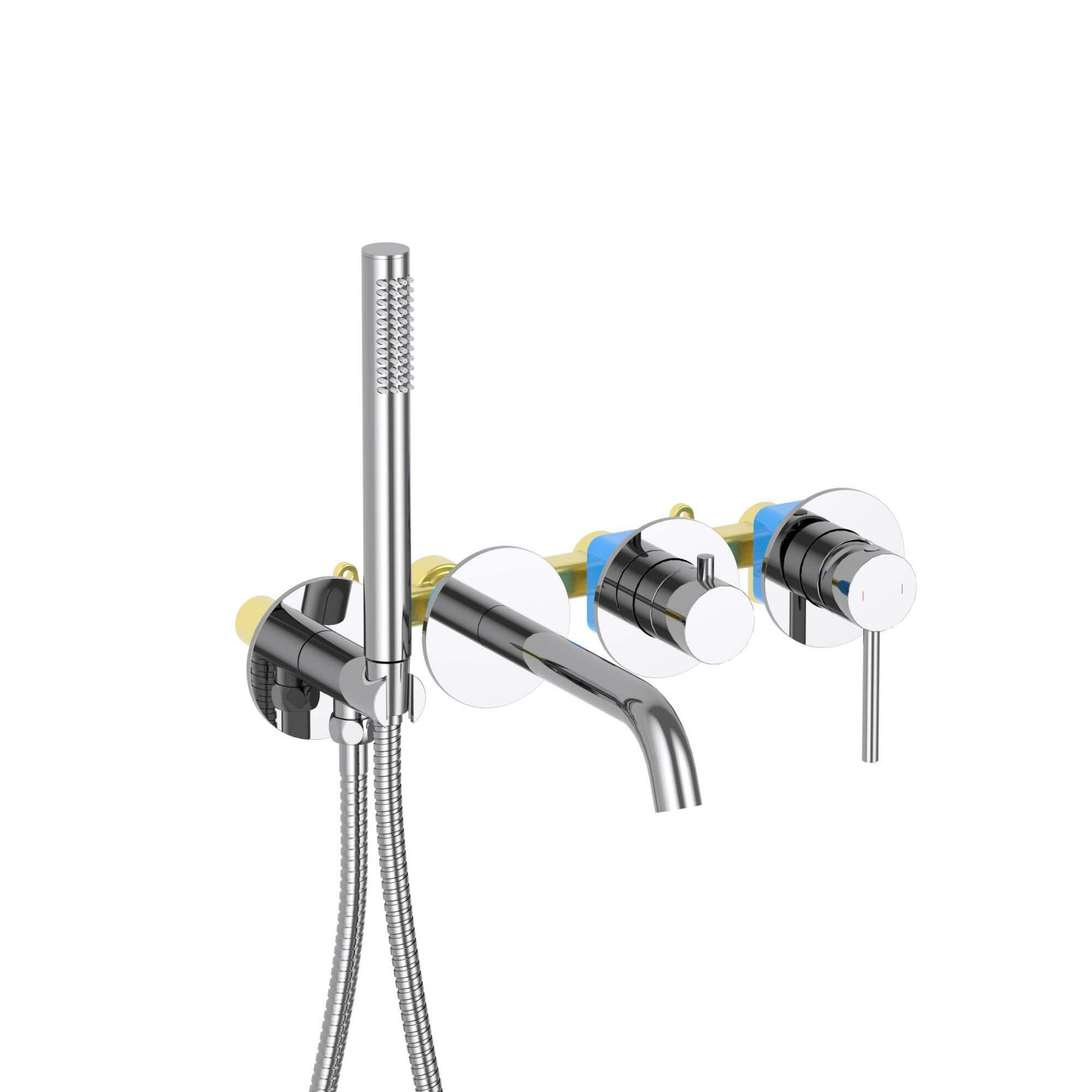 Смеситель для ванны Aquatek Европа AQ1344CR цвет Хром, качество и стильный дизайн