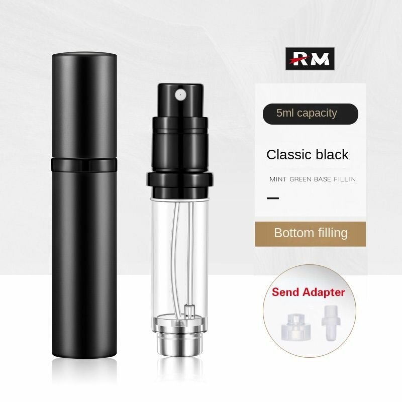 RM Флакон атомайзер для духов, 5 мл, Атомайзер, Нижняя заправка более удобна, дорожный, компактный, прочный