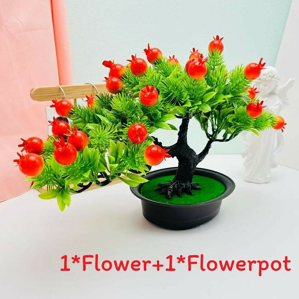 Фрукт оранжевый имитация комнатное украшение поздравление офисное дерево для гостей гранат