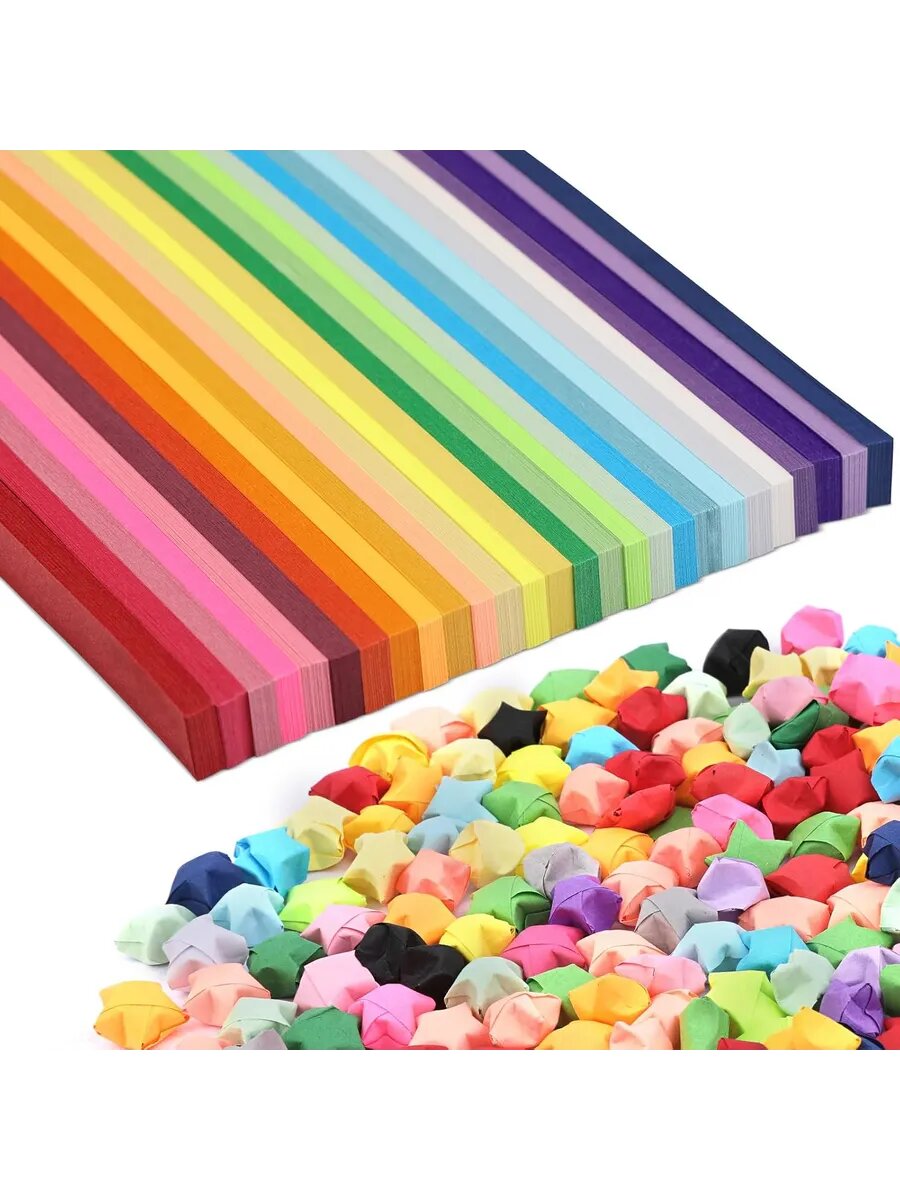 Ассортимент бумаги для оригами Bupete Star, цветные бумажные