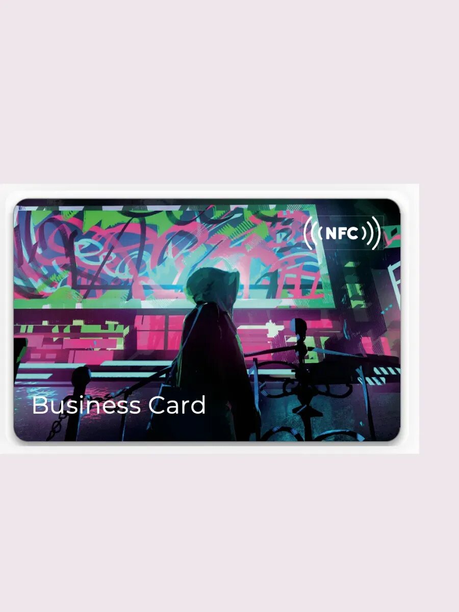 NFC-визитка Prisloni, для Android/iOS, карта для деловых встреч