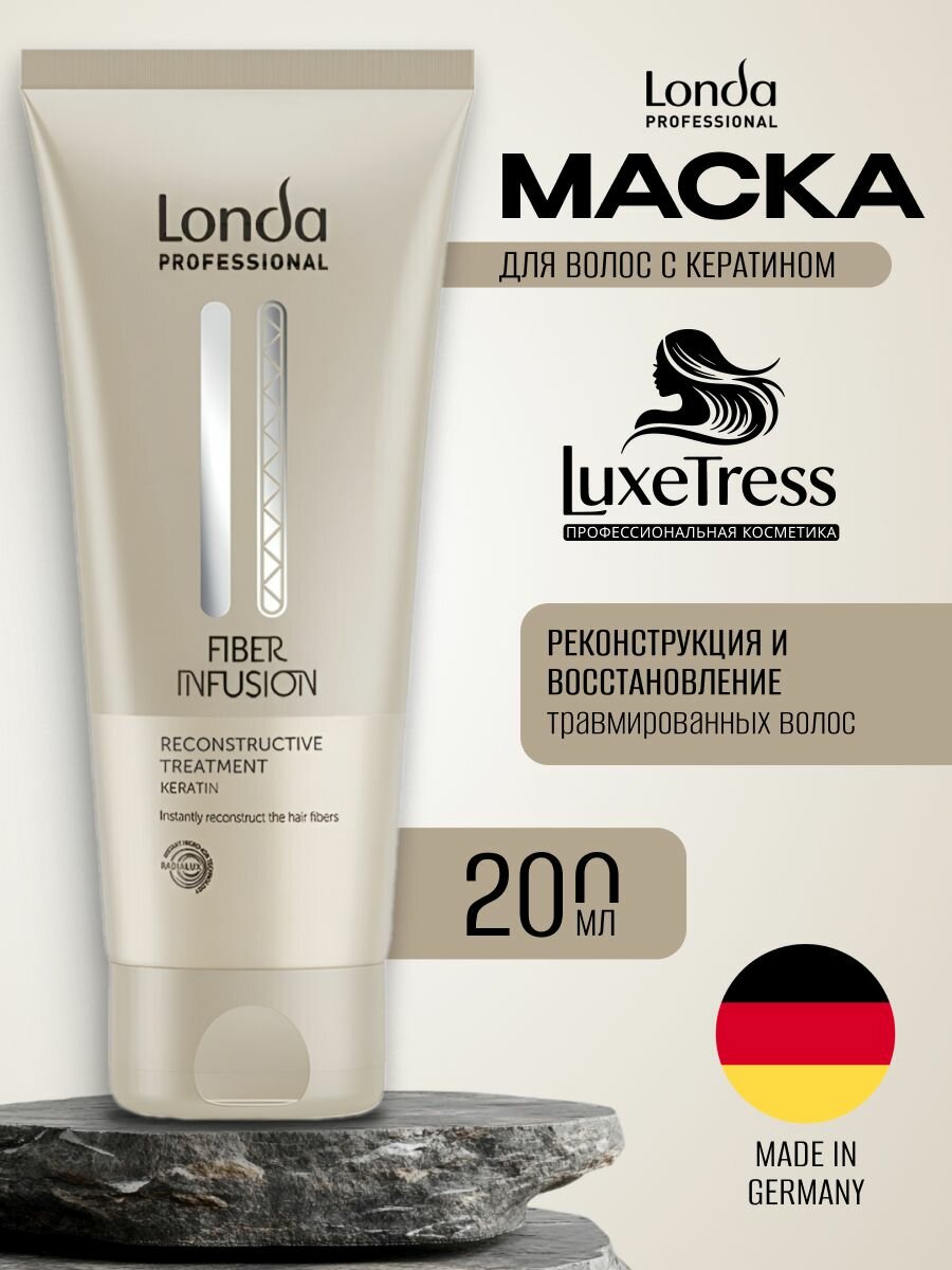Londa FIBER INFUSION Маска восстанавливающая с кератином 200мл