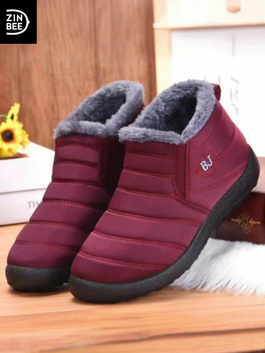 Ботинки ZinBee Зимние теплые нескользящие ботинки. Мужские и женские утепленные сапоги
