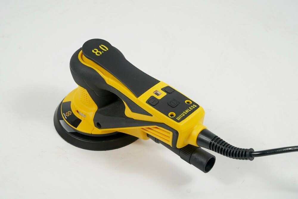 SCHTAER SCH-150-8.0 Электрическая шлифмашинка, подошва 150мм, ход эксцентрика 8,0 с абразивом