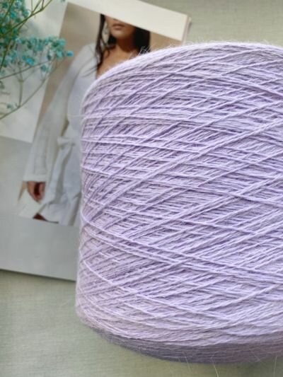 Ангора 60 (60% пух ангорского кролика 40% полиамид) - 1 моток 100г/700м) цвет 225 - сиреневый (100г/700м) №с5п