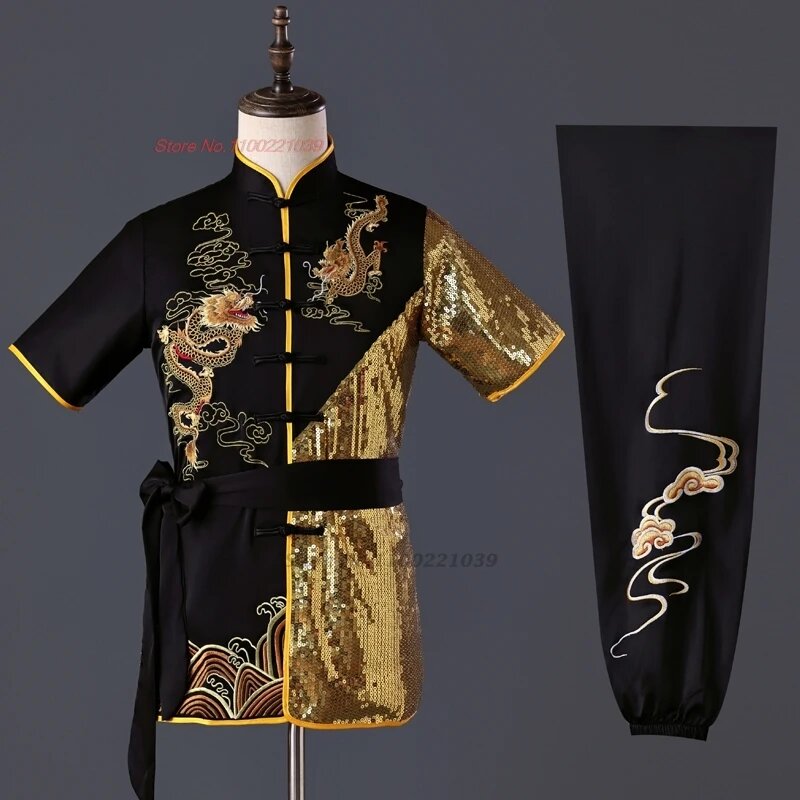 Детский традиционный китайский костюм кунг-фу 170, color3