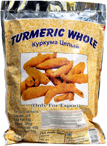 Куркума цельная Turmeric Whole 500 гр. Chanda