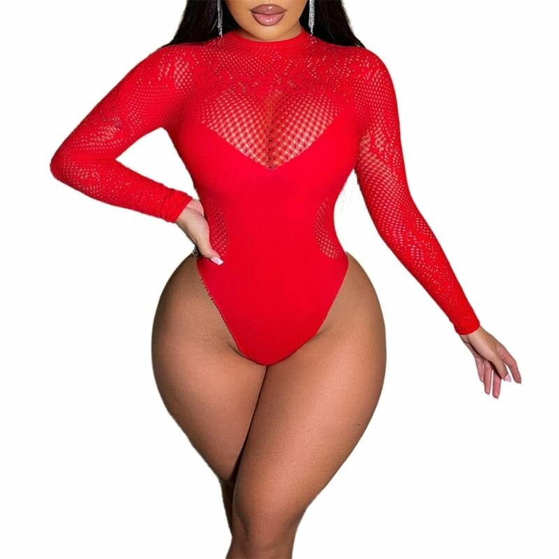 Женский боди с длинными рукавами