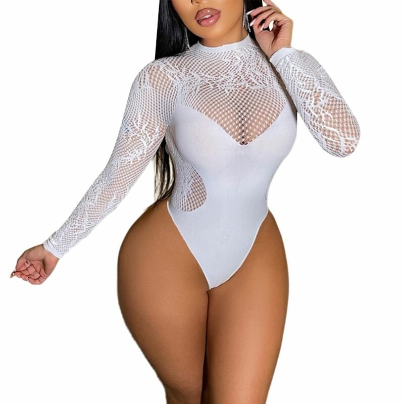 Женский боди с длинными рукавами