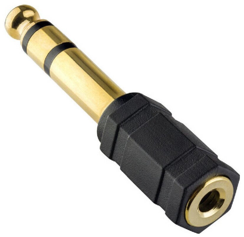 Переходник (адаптер) Jack 6.35 мм вилка - Jack 3.5 мм розетка, стерео-аудио (A7023)
