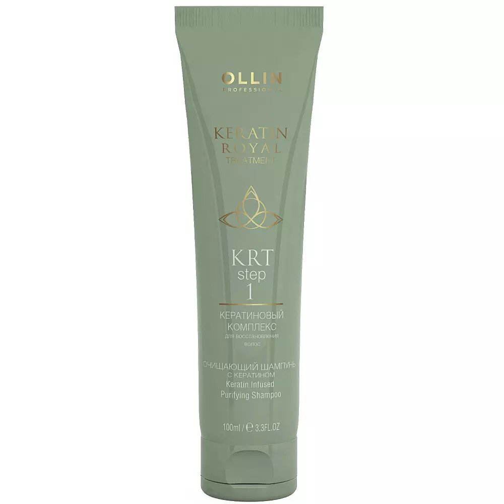 OLLIN Professional шампунь Keratin Royal Treatment KRT Step 1, 100 мл