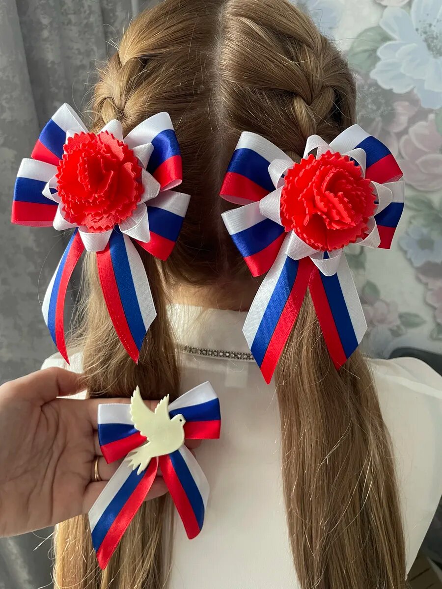 Бантики к 9 Мая и на День России