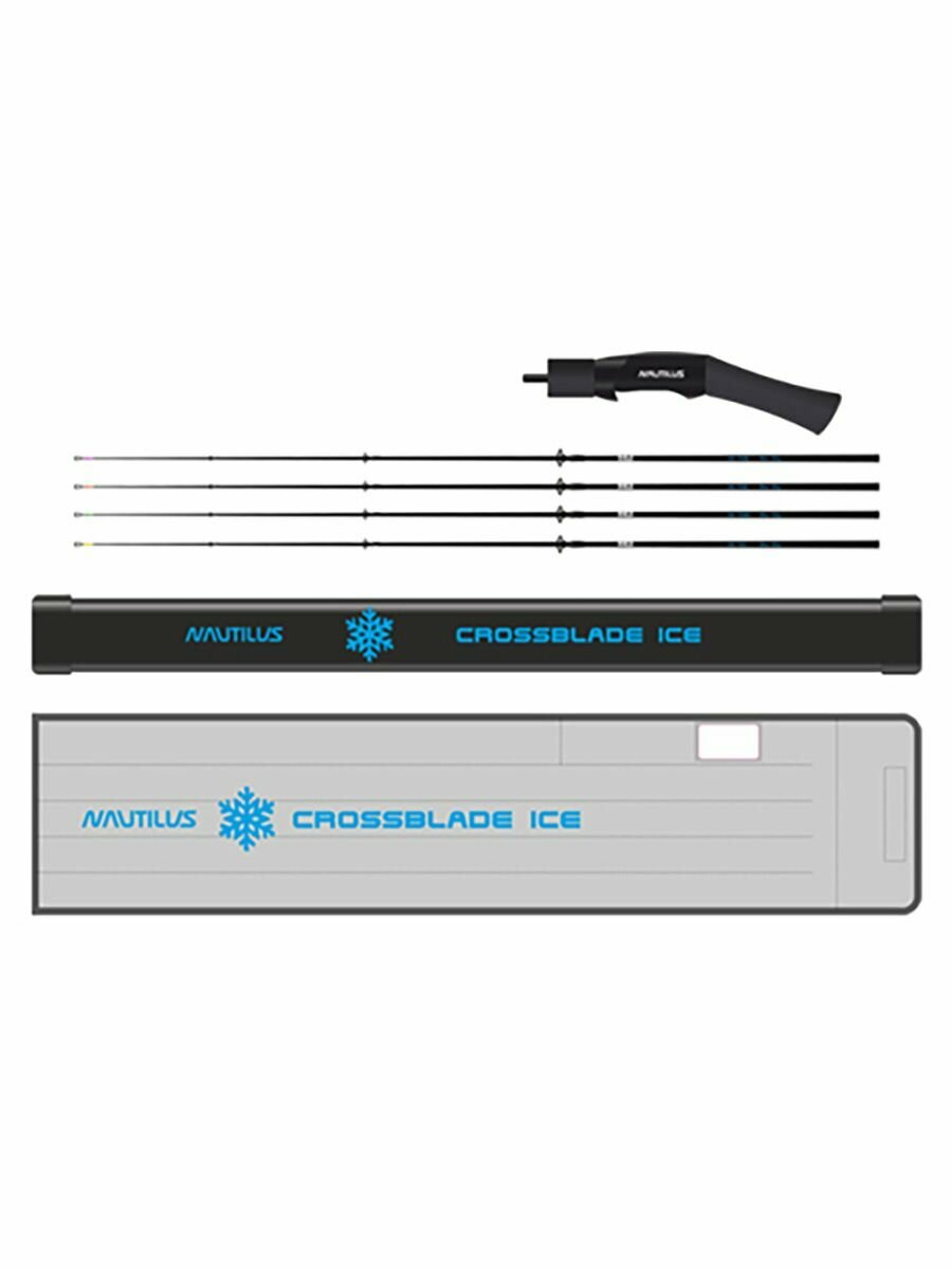 Удилище зимнее Nautilus CROSSBLADE ICE COMBO SET (Rod + 4Tips) CBIC-76 Combo Max 25-60