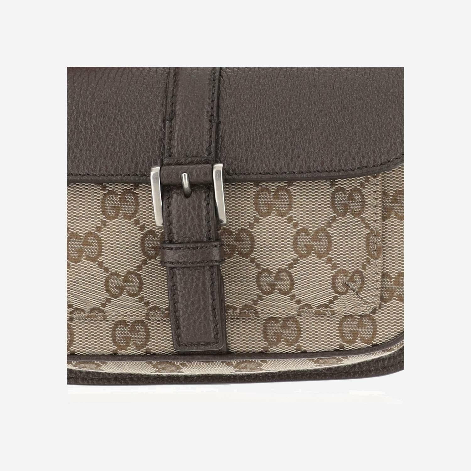 Сумка GUCCI, бежево-коричневый — фото 1