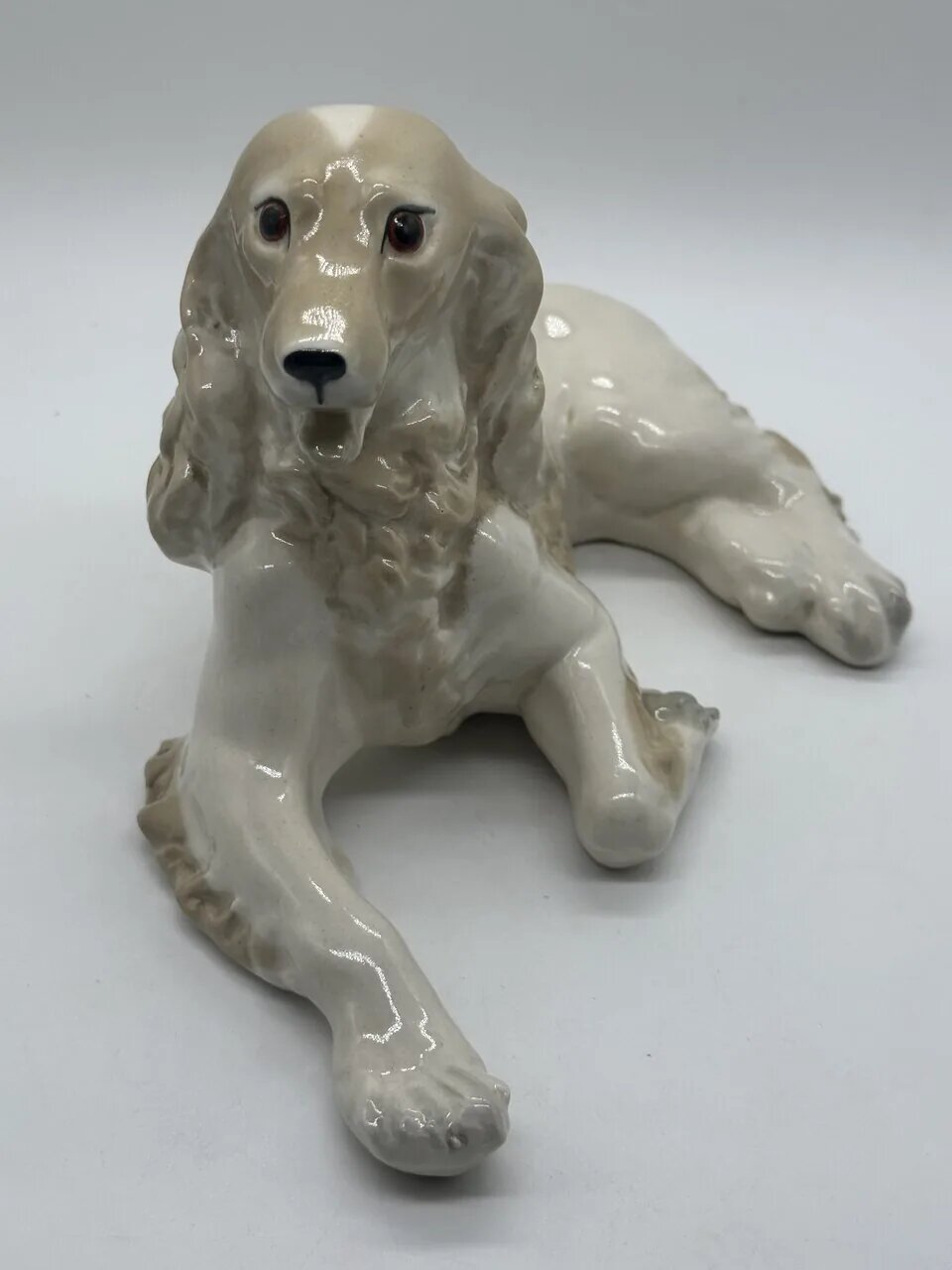 Статуэтка Лзфи Собака фарфор ссср 1970 годы винтажная
