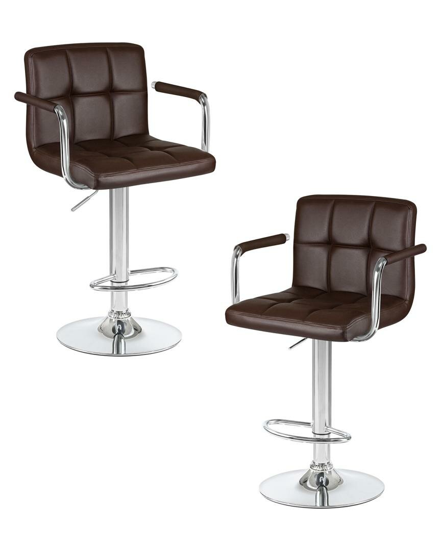 Стул барный DOBRIN Набор 2 шт Стул барный DOBRIN KRUGER ARM, коричневый арт. LM-5011-N_CH-M_EL-brown