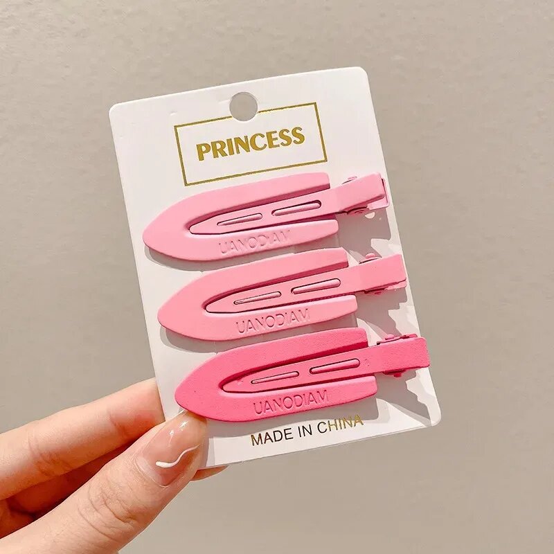 Синие детские заколки из кожи аллигатора Розовый, T0244-4