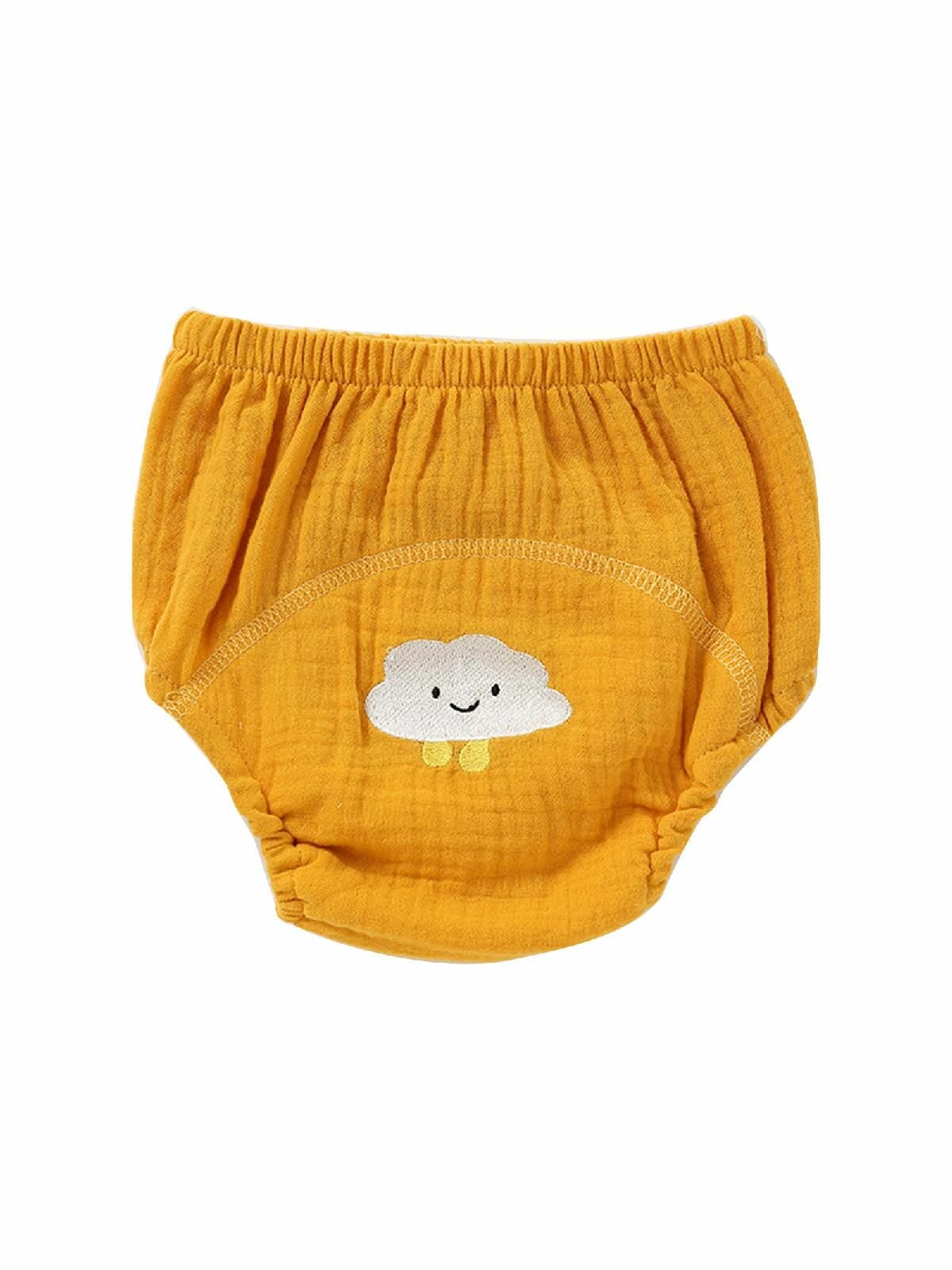 Подгузники, Детские хлопчатобумажные марлевые подгузники-оранжевые облака-90