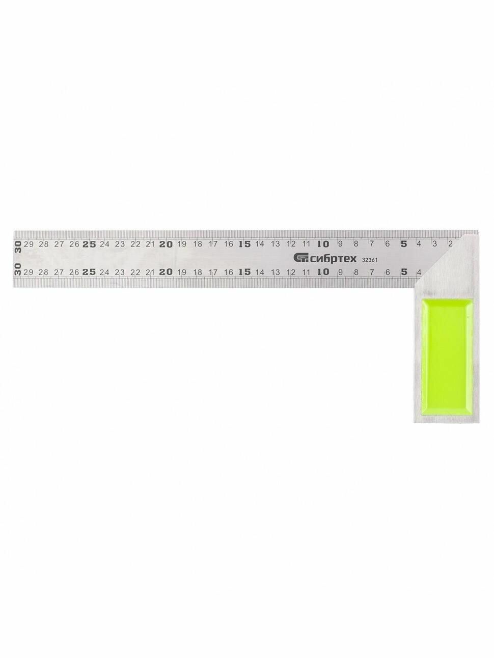 Угольник, 300 мм, металлический Сибртех 32361