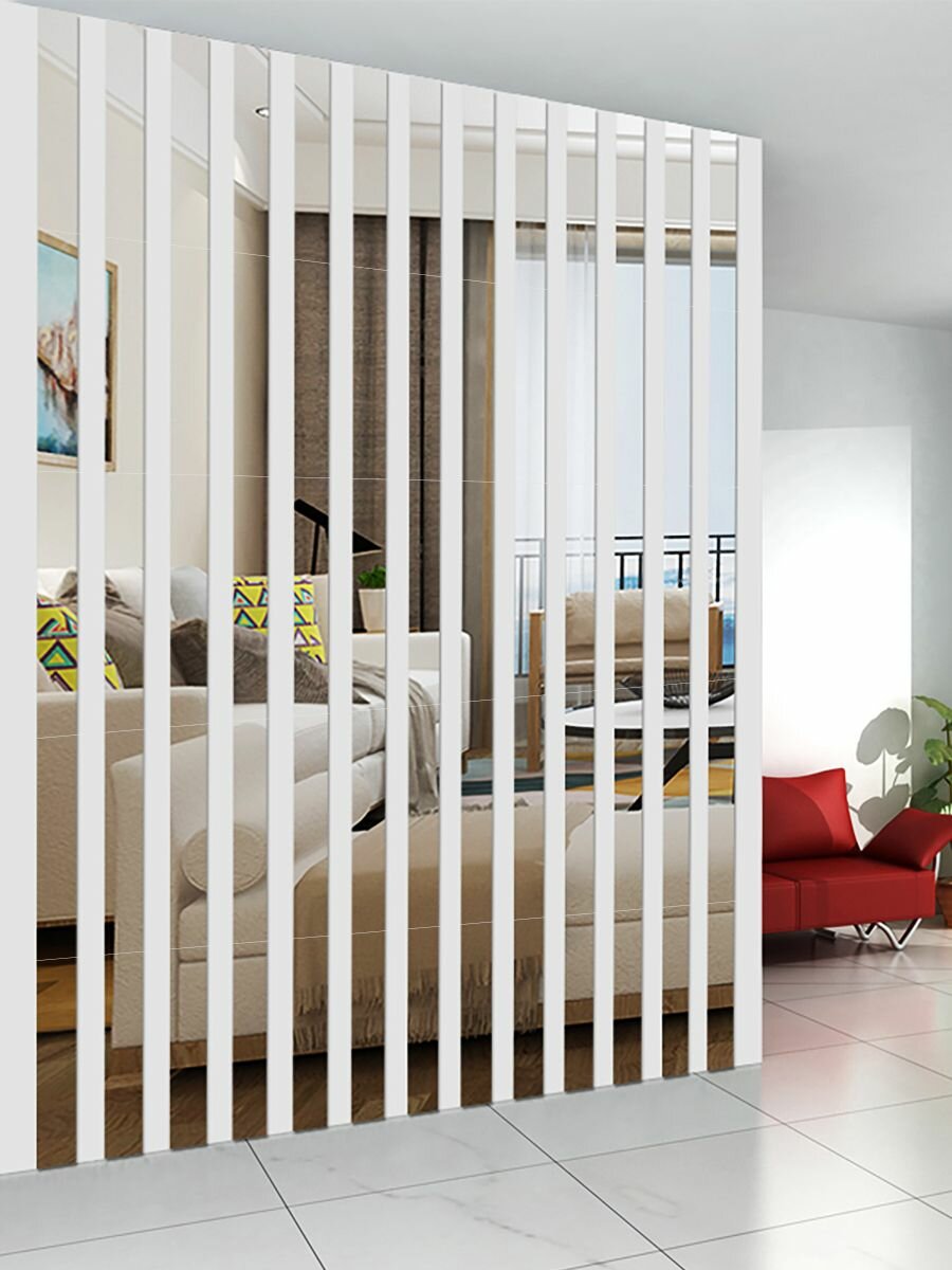 Декоративные зеркальные полоски из акрила для интерьера, 3D стерео наклейка,3x30cm 20 штук, Золото, серебро, черное