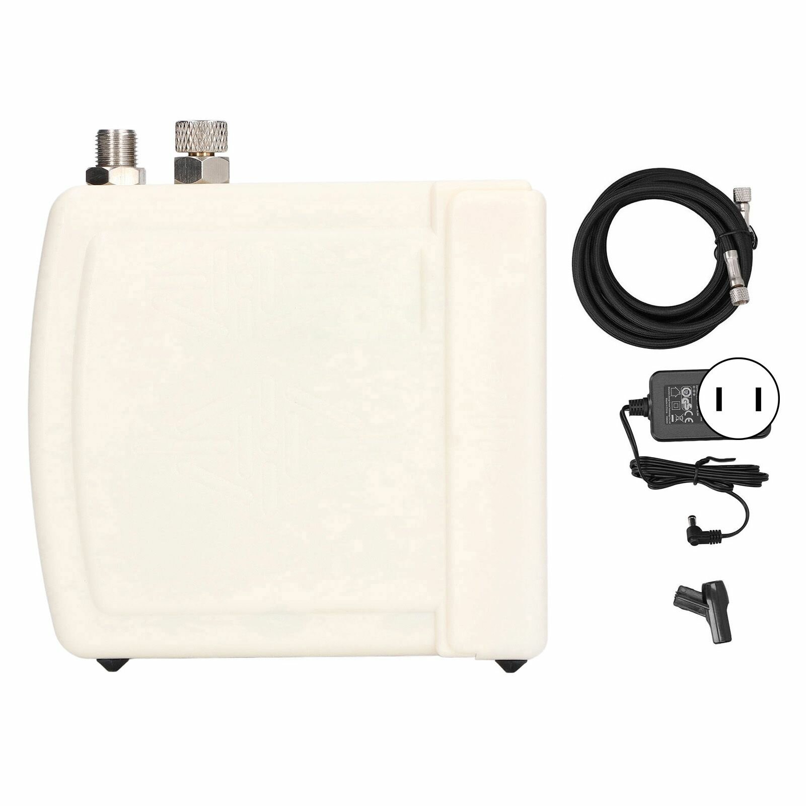 Портативный компрессор HS08AC-S для аэрографии/макияжа/тортов, белый, US