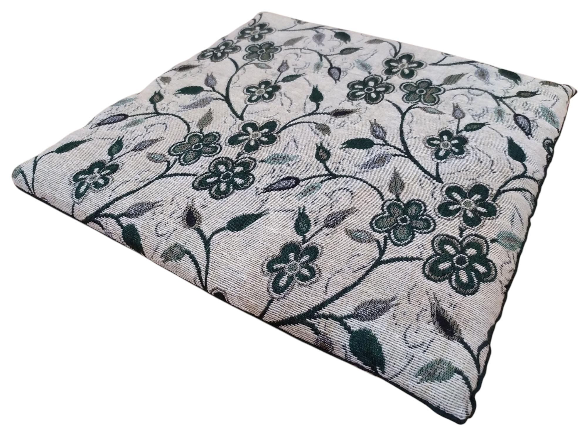 Подушка-сидушка "Лика", гречишная лузга, 40 х40 см, серо-зеленая, 1,1 кг