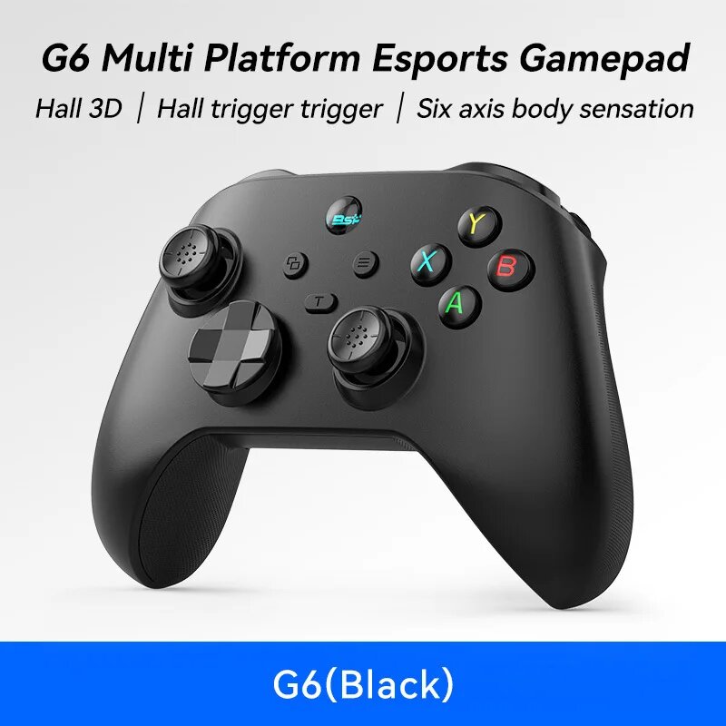 G6 Bluetooth игровой контроллер Turbo Hall рокер шестиосевой двойной вибрационный джойстик для IOS/Android геймпад/ПК/переключатель