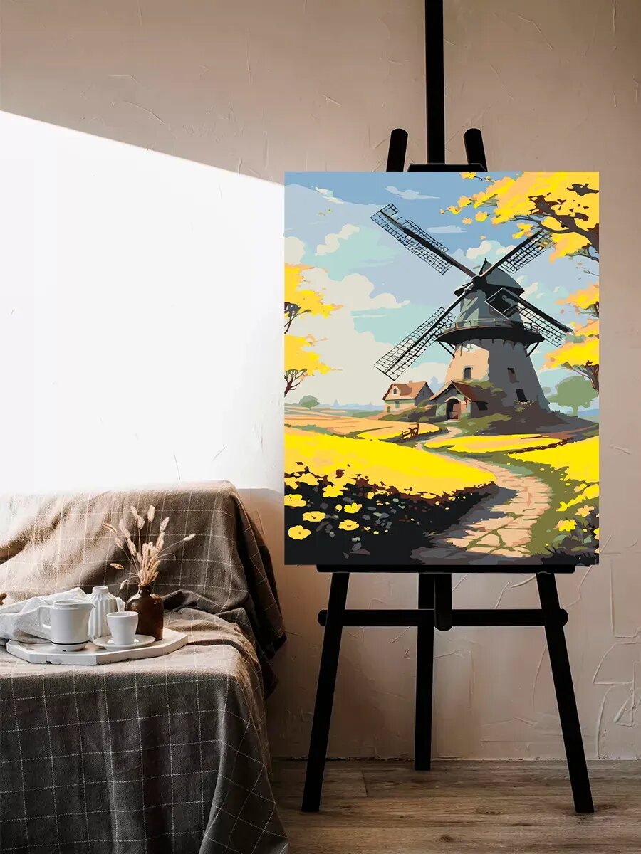 Картина по номерам Пейзаж с Вктряной Метелица поле